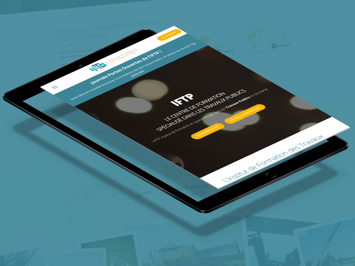 IFTP, réalisation de K Publishing, agence webmarketing Montpellier